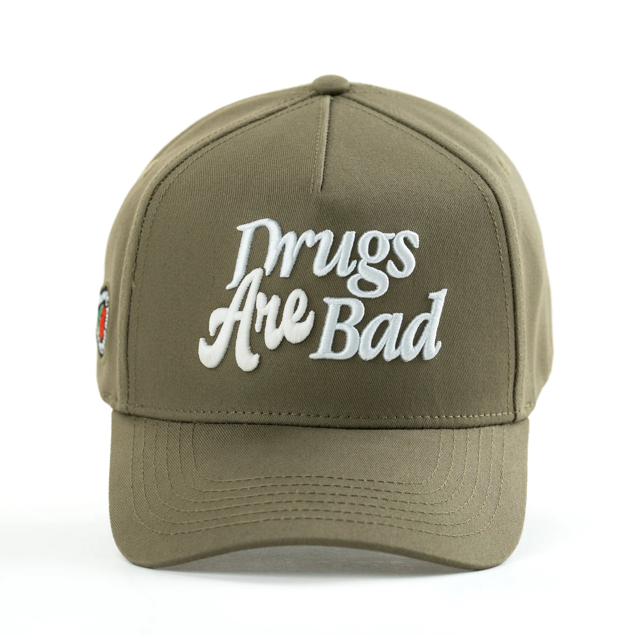 Drugs are BAD Trippy Snapback Verde – Cap corp
